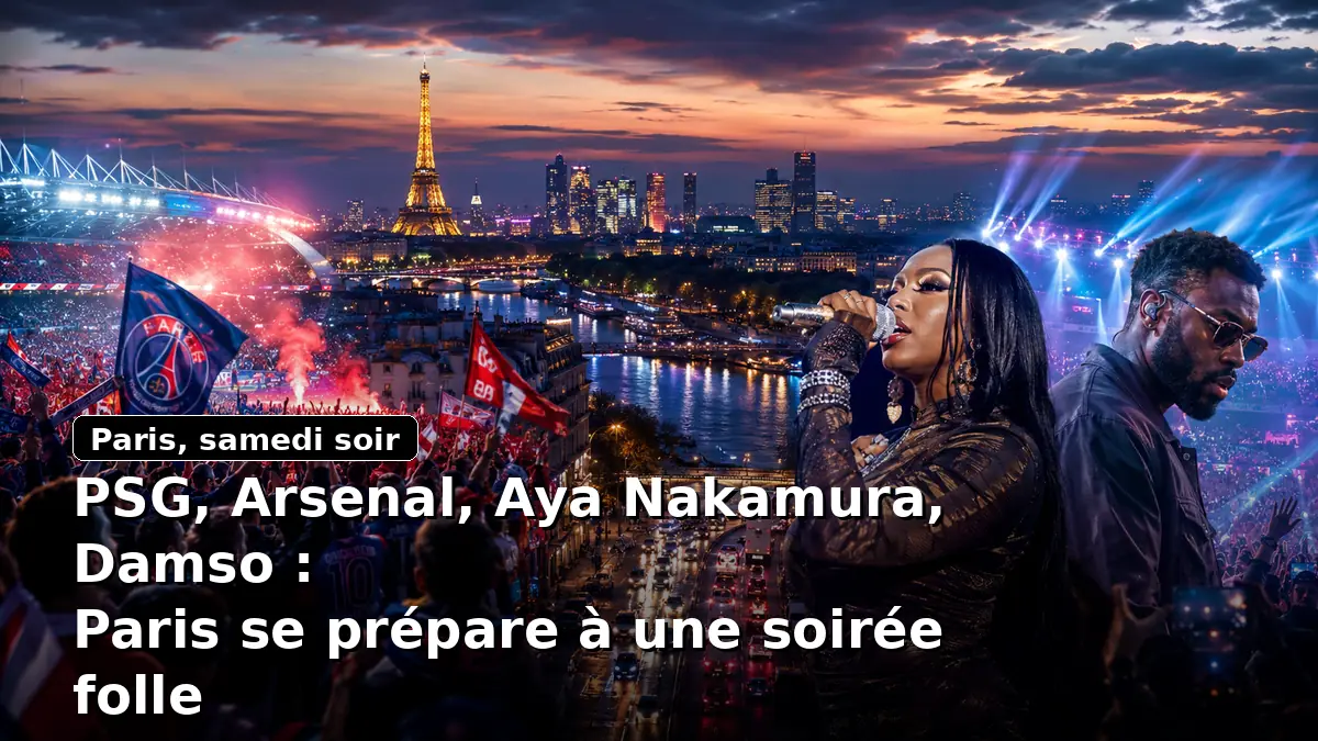 PSG Arsenal à Paris : Aya Nakamura, Damso, soirée folle
